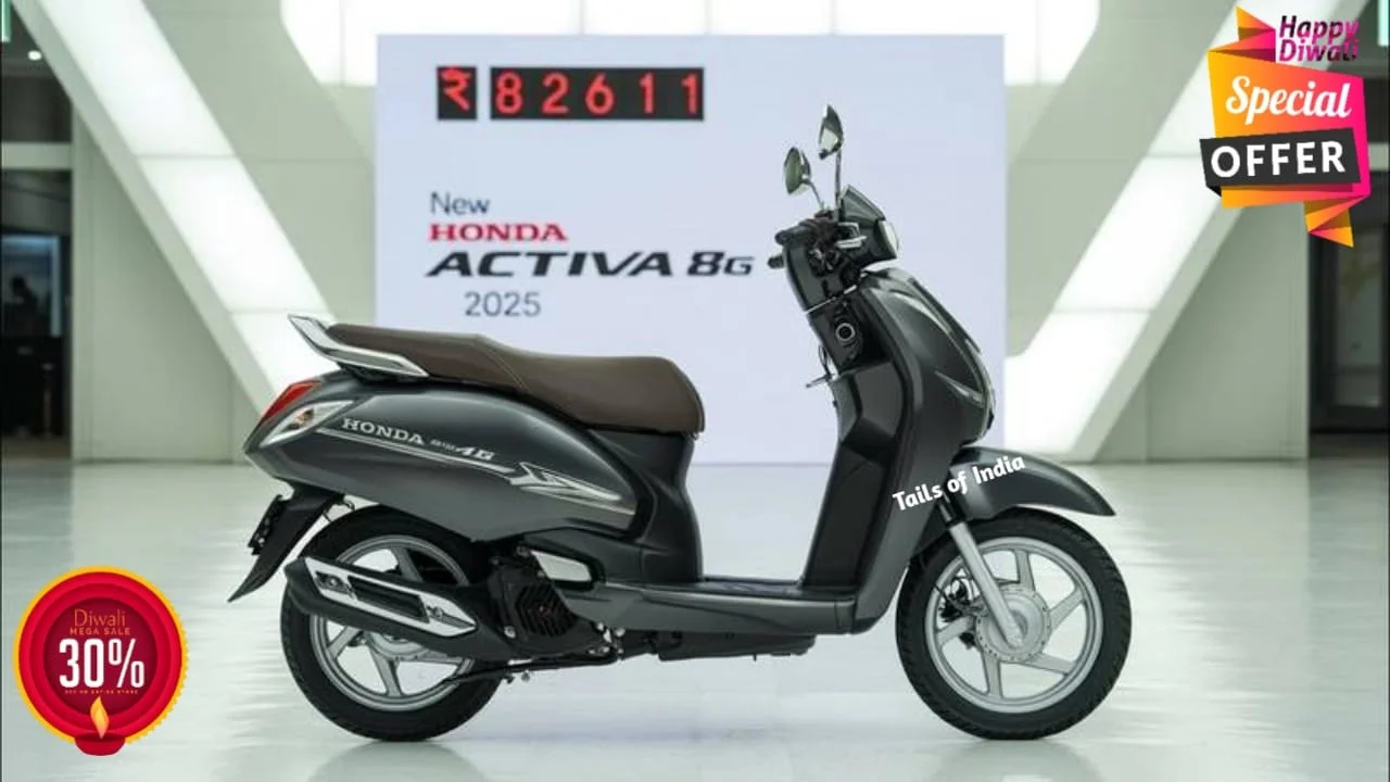 New Honda Activa 8G 2025 – 80 KM/L Mileage, Bluetooth Display & Smart ...